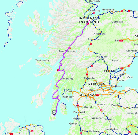 The Caledonia Way runs for 375km (233 miles) from Campbeltown on the ...